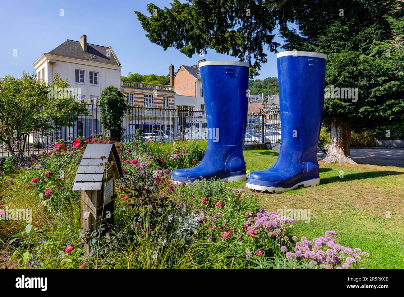France, Eure, Risle Valley, Pont-Audemer, labeled the Most Beautiful ...