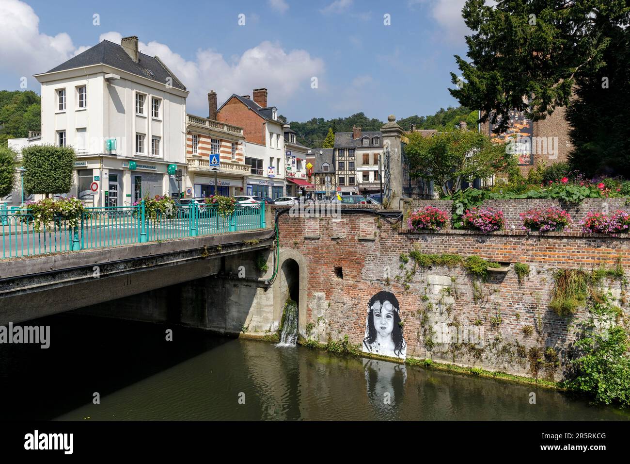 France, Eure, Risle Valley, Pont-Audemer, labeled the Most Beautiful ...