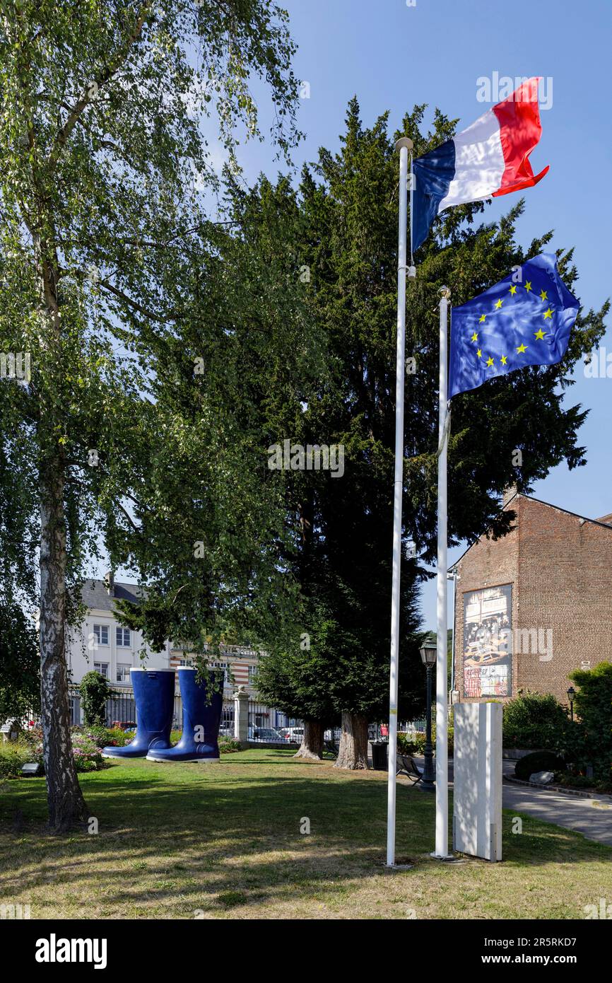 France, Eure, Risle Valley, Pont-Audemer, labeled the Most Beautiful ...