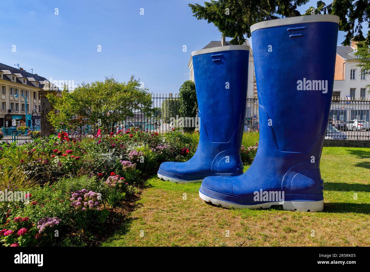 France, Eure, Risle Valley, Pont-Audemer, labeled the Most Beautiful ...
