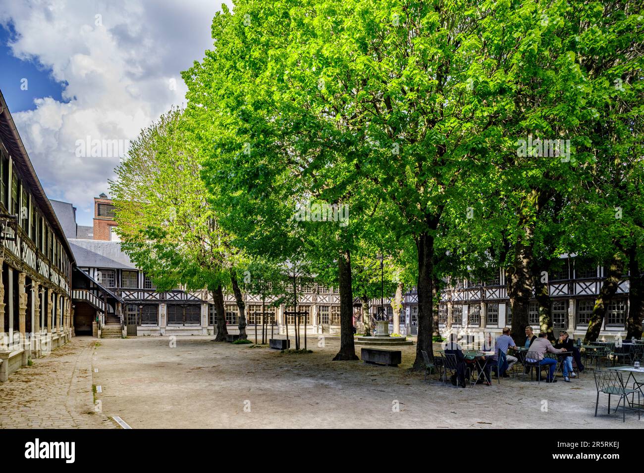 France, Seine-Maritime, Rouen, Aître Saint-Maclou, former ossuary ...