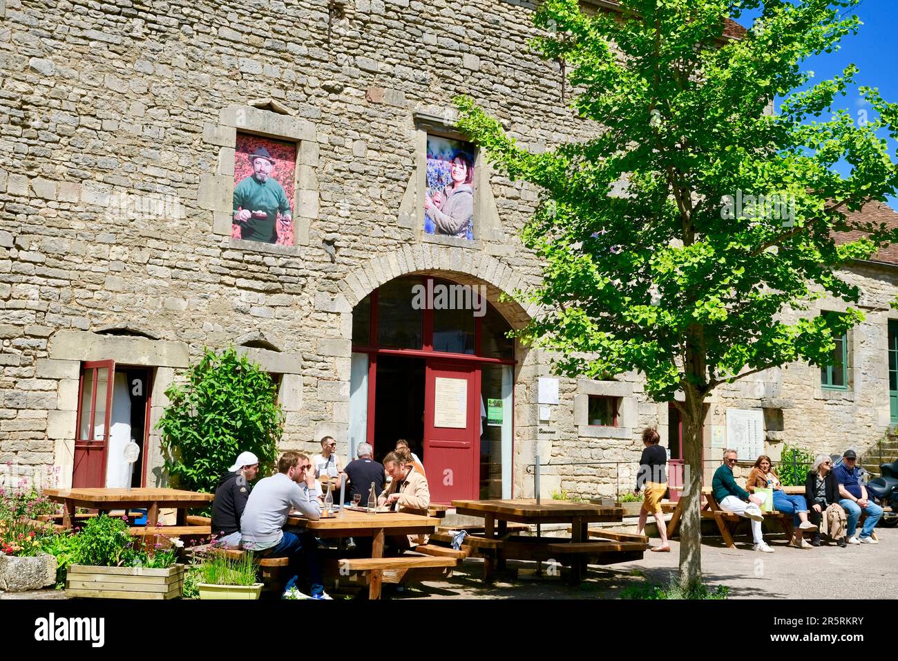 France, Cote d'Or, Flavigny sur Ozerain, labeled Les Plus Beaux ...
