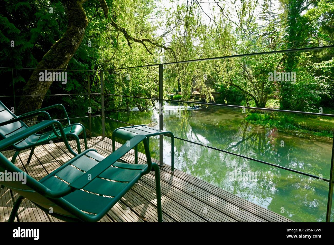 France, Cote d'Or, Frenois, Domaine Pont Roche & Spa, the cabin of the ...