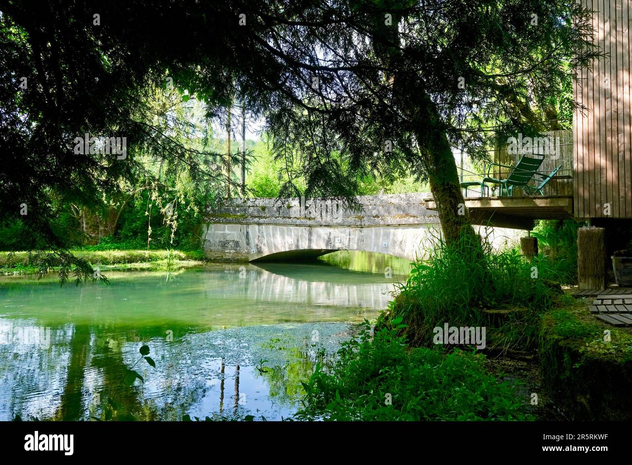 France, Cote d'Or, Frenois, Domaine Pont Roche & Spa, the cabin of the ...