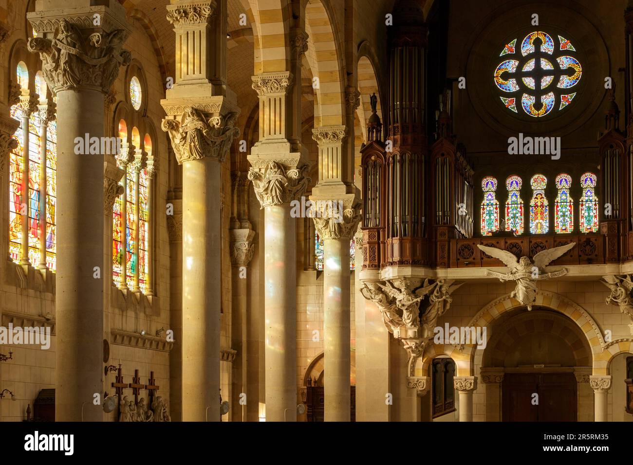 France, Meurthe et Moselle, Nancy, the Sacre Coeur de Nancy basilica in ...