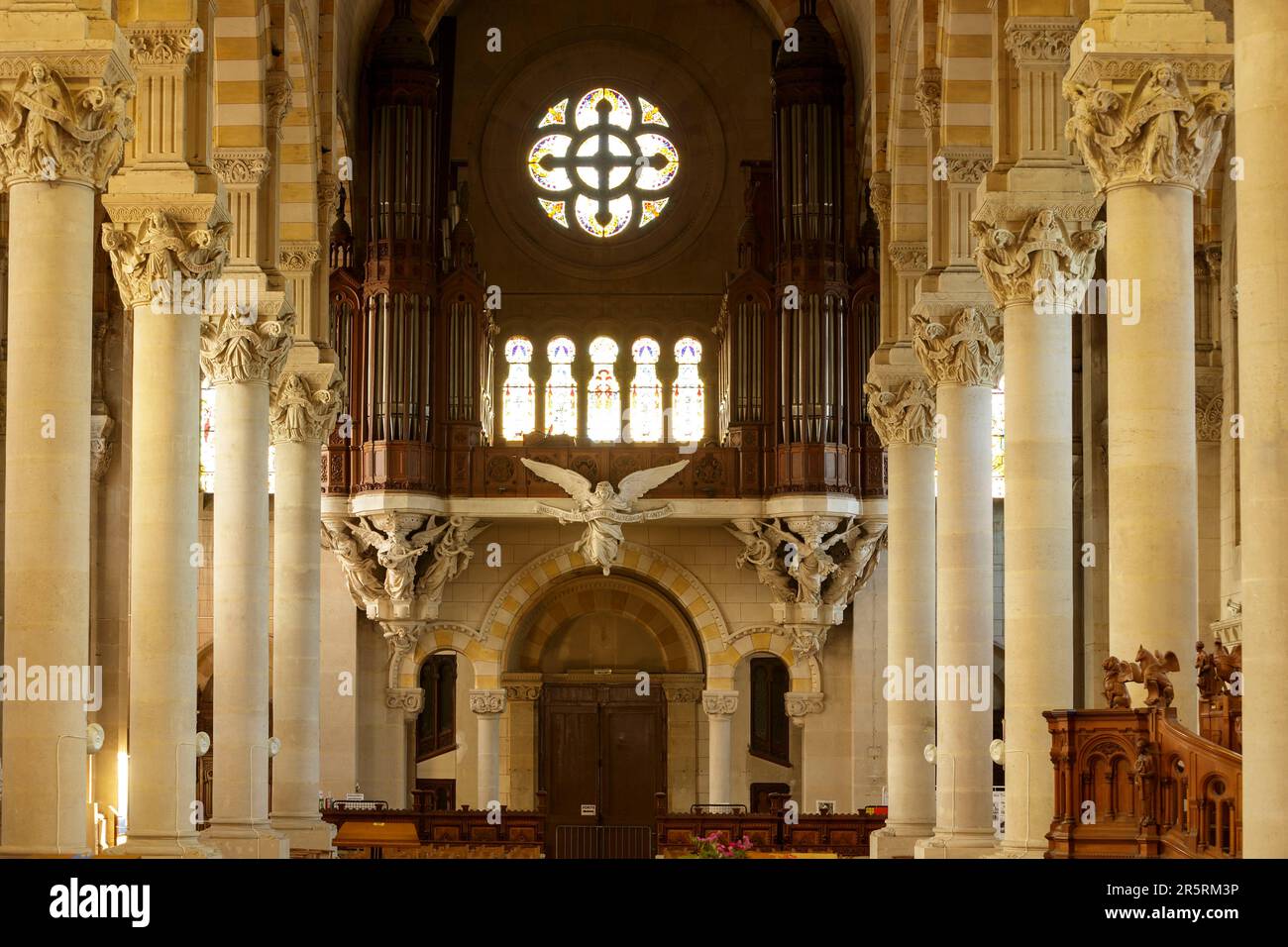 France, Meurthe et Moselle, Nancy, the Sacre Coeur de Nancy basilica in ...