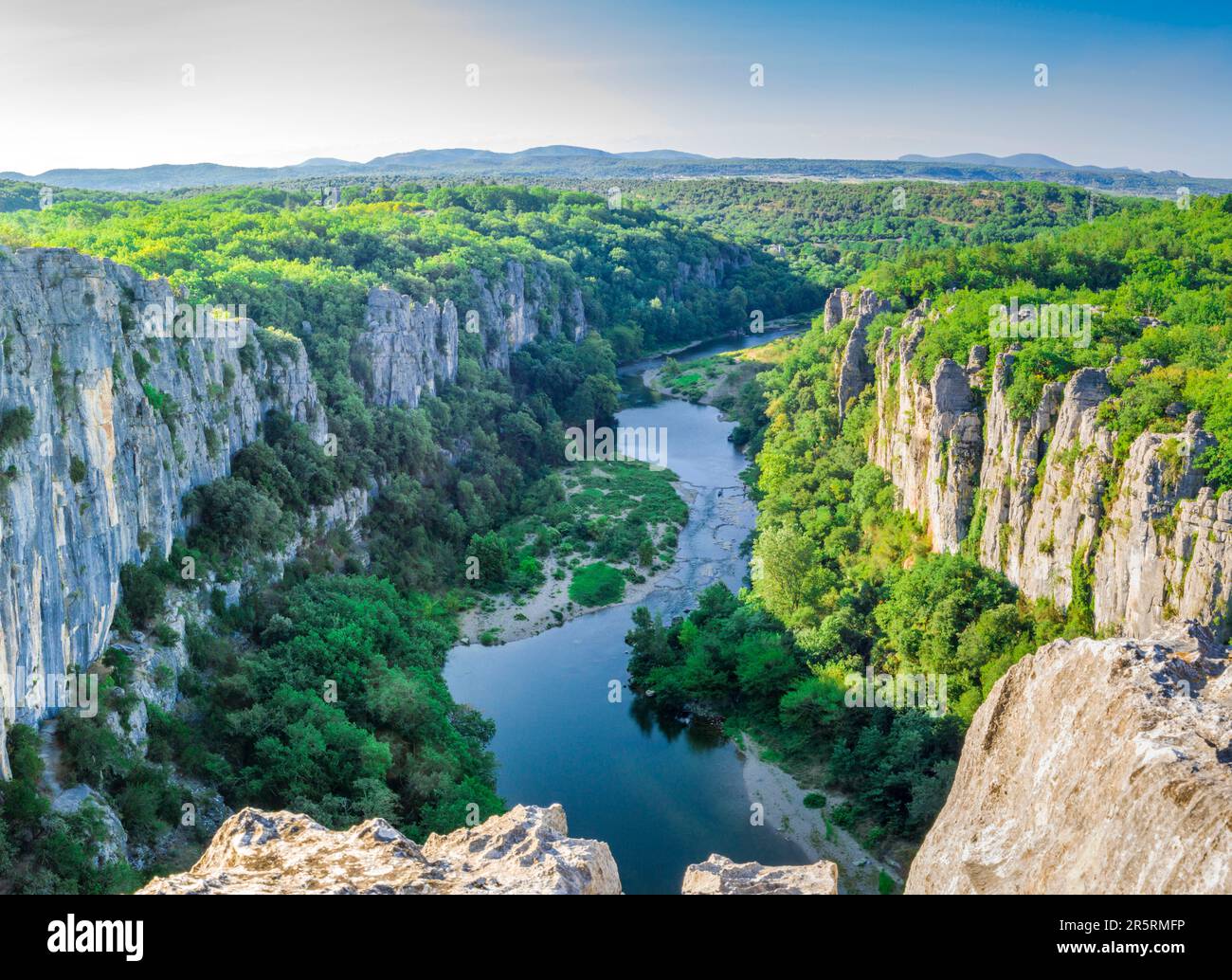 France, Ardeche, Ardeche River Canyon National Natural Reserve, Ardeche ...