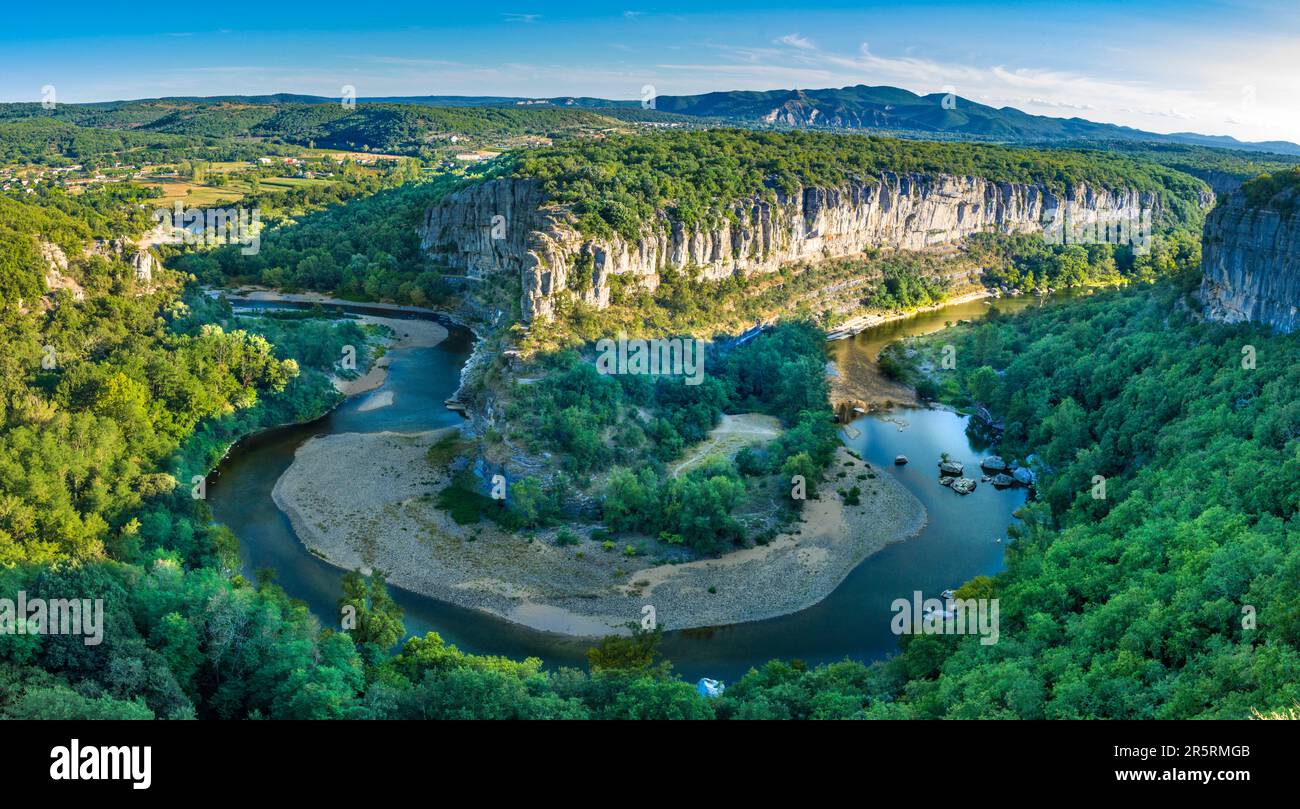 France, Ardeche, Ardeche River Canyon National Natural Reserve, Gens ...