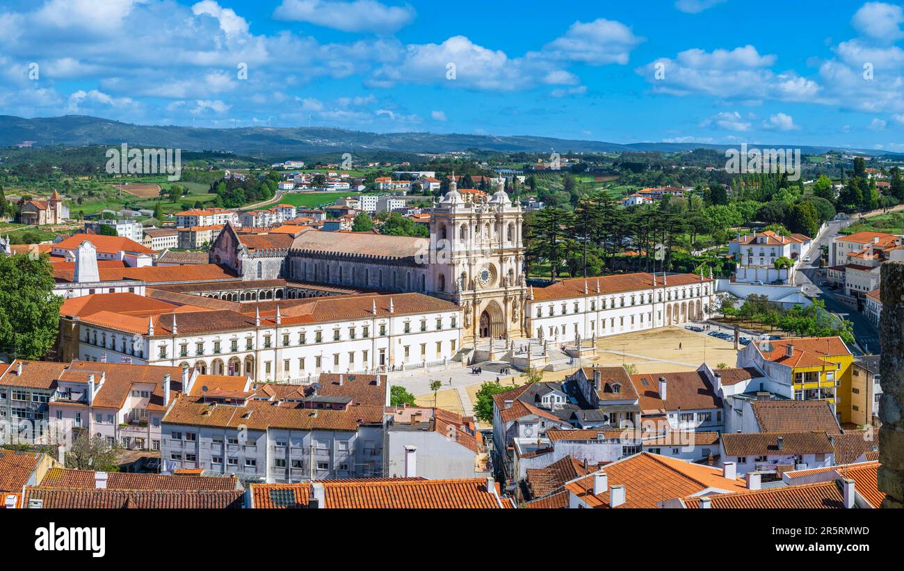 Portugal, Central region, Alcobaça, Santa Maria of Alcobaça monastery ...