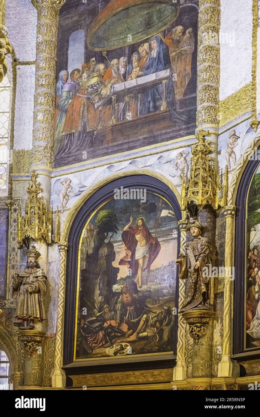 Portugal, Tomar, former seat of the Order of the Knights Templar, the ...