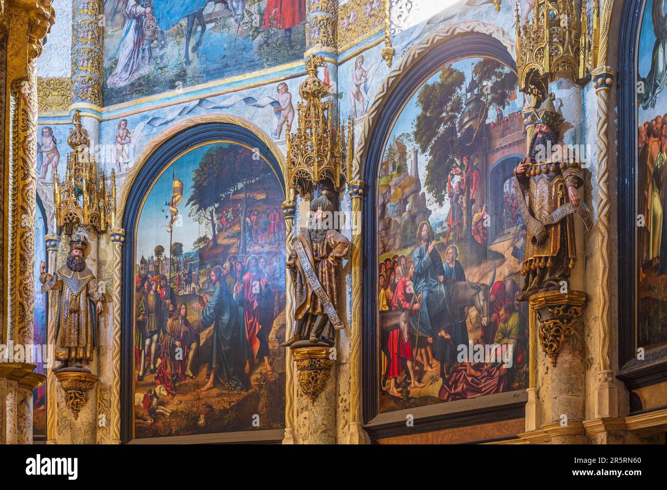 Portugal, Tomar, former seat of the Order of the Knights Templar, the ...