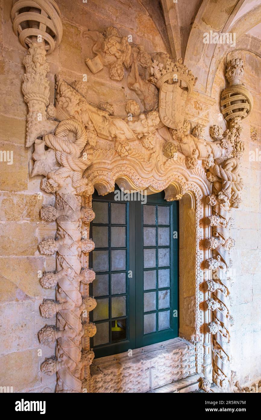 Portugal, Tomar, former seat of the Order of the Knights Templar, the ...