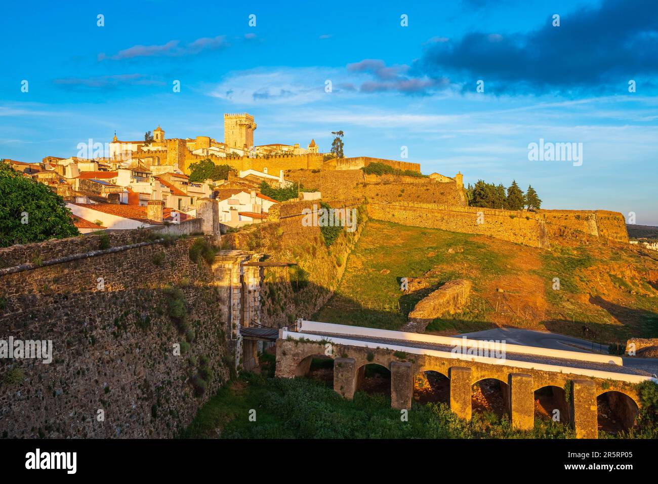 Portugal, Alentejo region, Estremoz, fortified town dominated by its ...