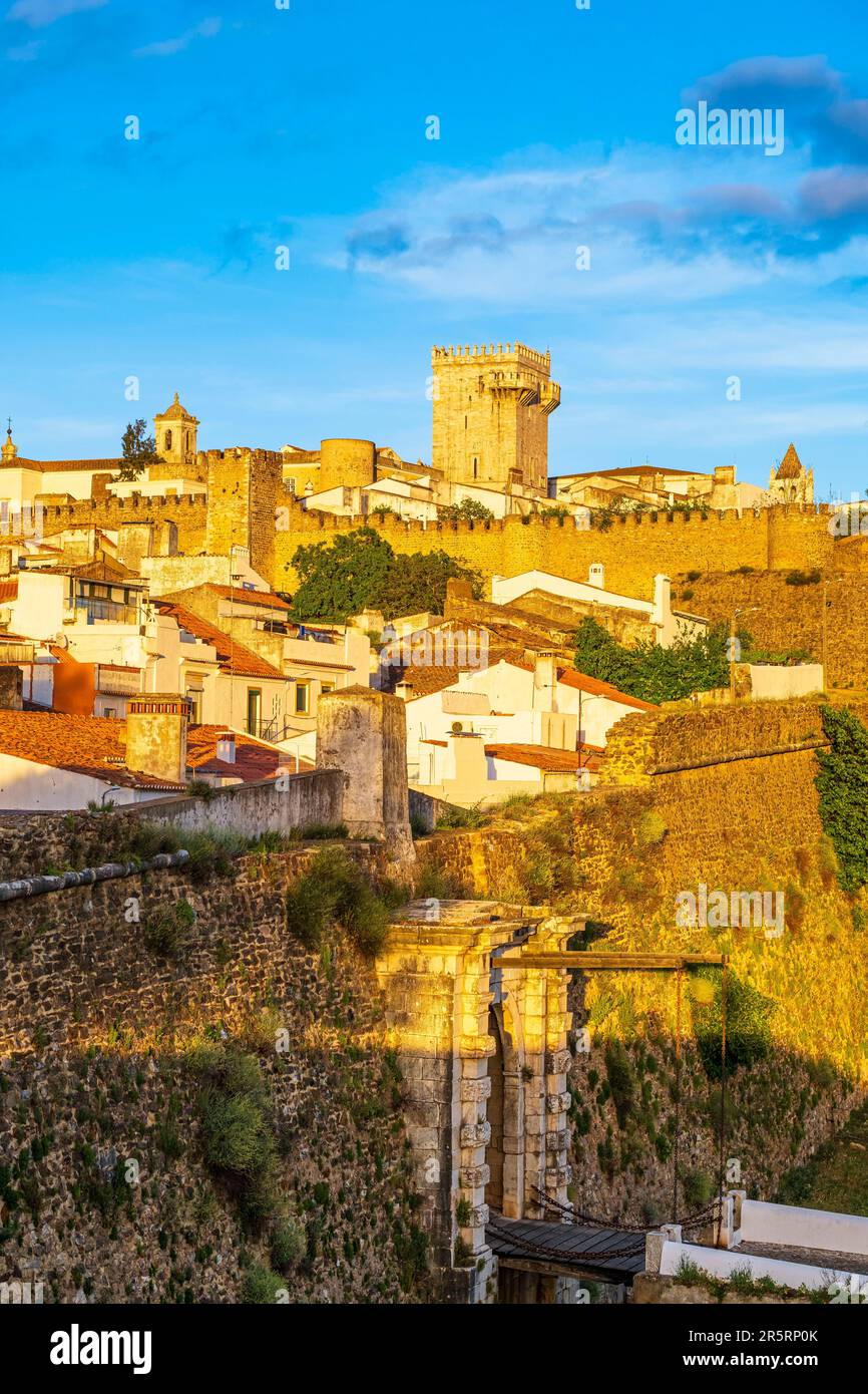 Portugal, Alentejo region, Estremoz, fortified town dominated by its ...