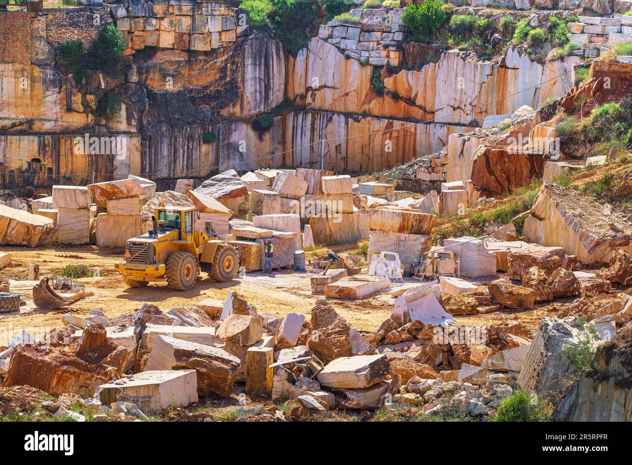 Portugal, Alentejo region, Estremoz, marble quarry, region known for ...