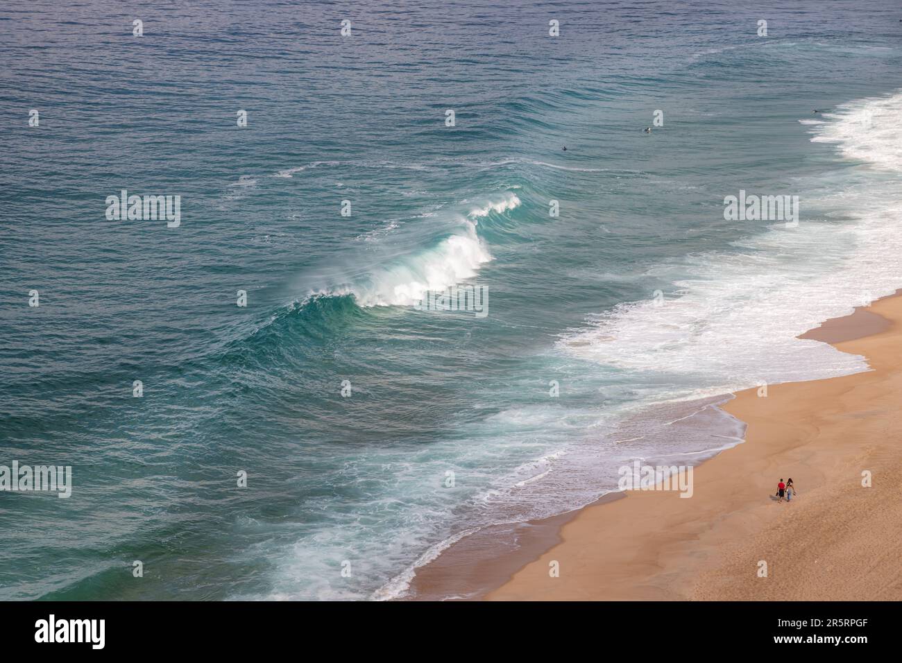 Nazare is a city on the Atlantic Ocean in Portugal Stock Photo - Alamy