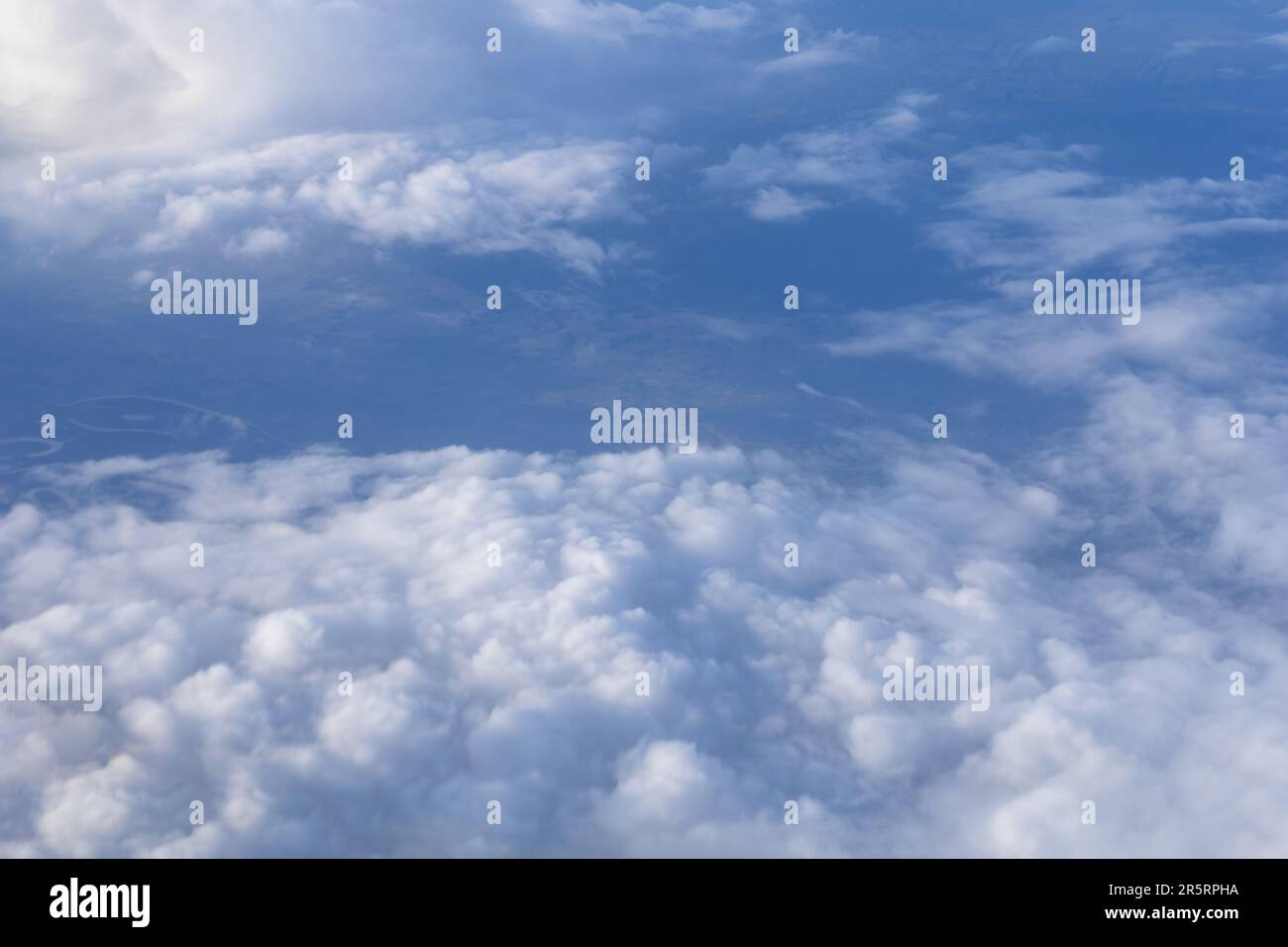 clouds in the sky from a bird's eye view Stock Photo - Alamy