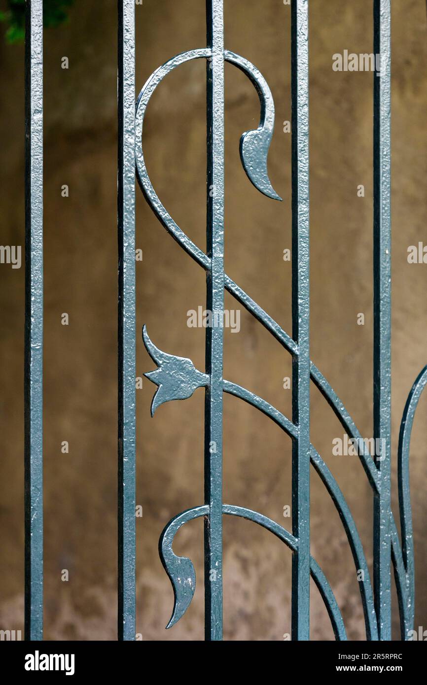 France, Meurthe et Moselle, Nancy, detail of the ironwork made of ...