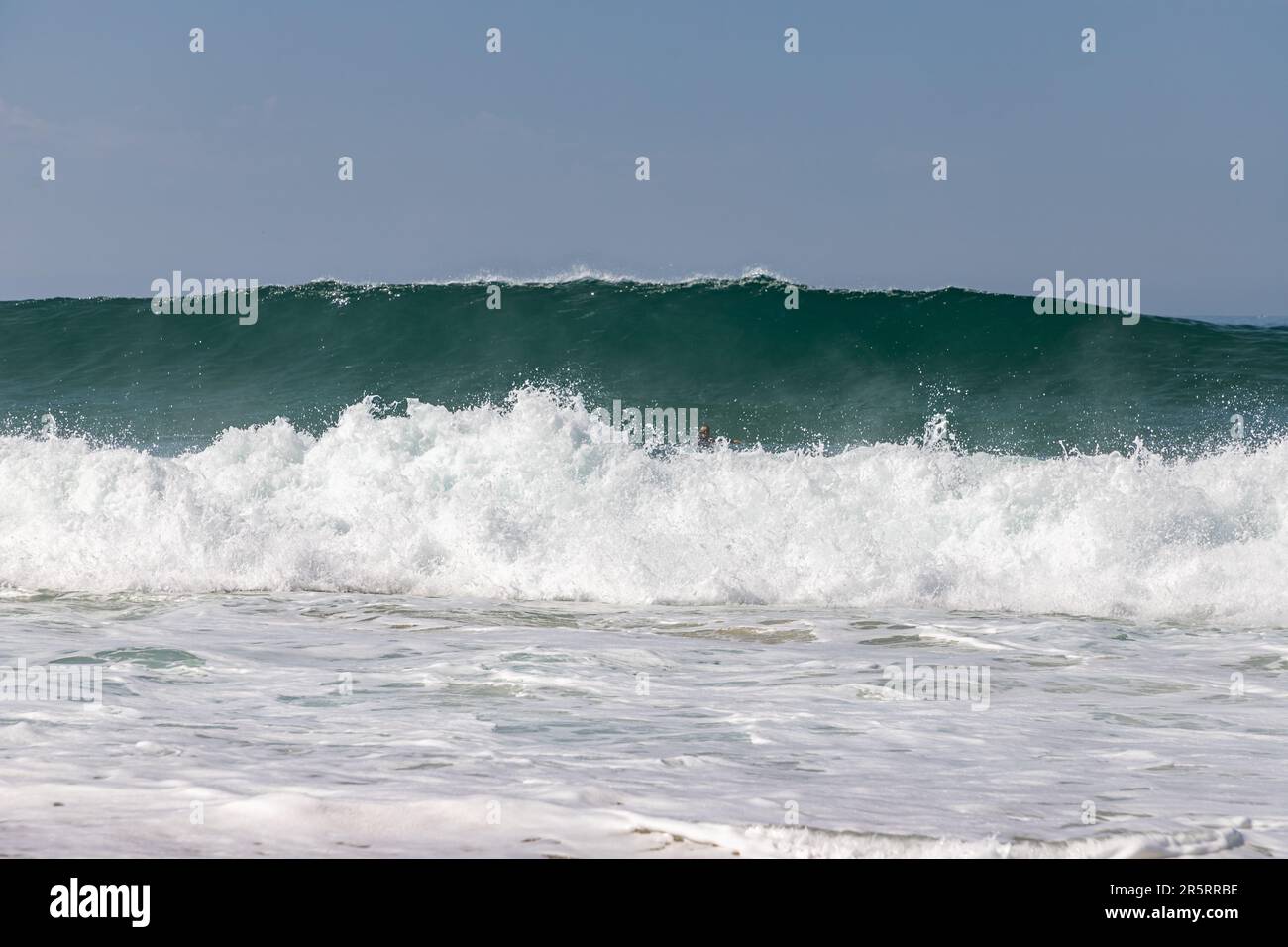 Nazare is a city on the Atlantic Ocean in Portugal Stock Photo - Alamy
