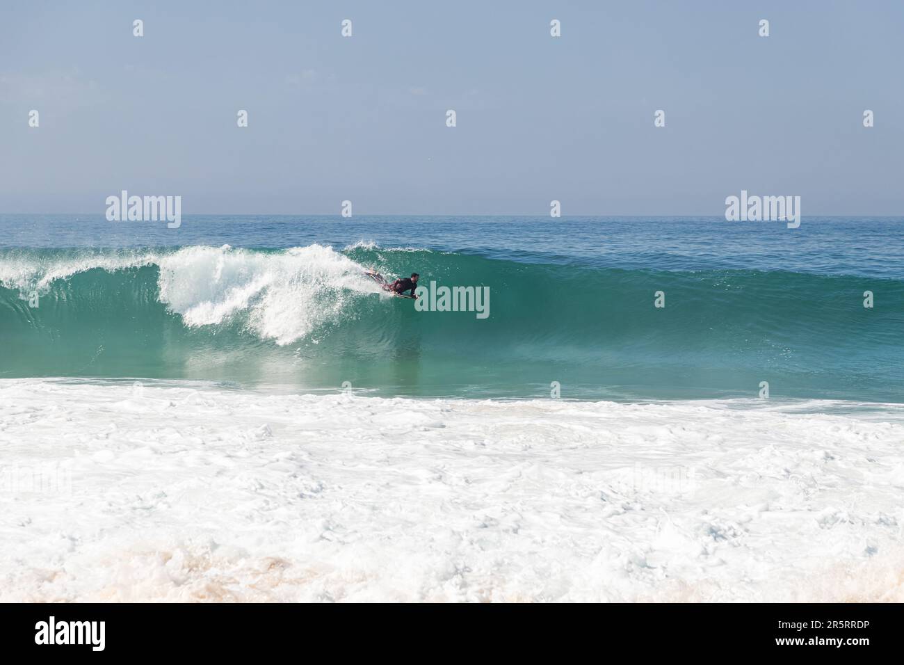 Nazare is a city on the Atlantic Ocean in Portugal Stock Photo - Alamy