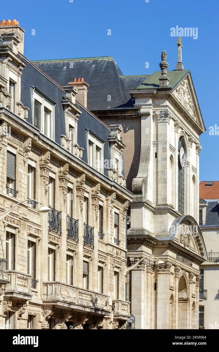 France, Meurthe et Moselle, Nancy, on the left, the facade of former ...