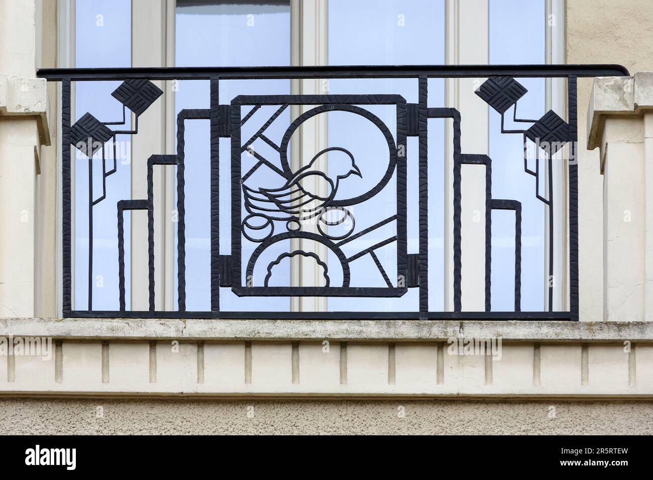Art Deco Forged Iron Work Art Deco Wrought Iron Cloakroom
