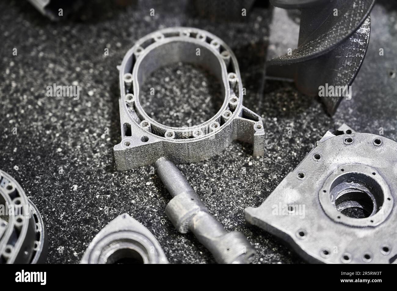 Motor details made with metal powder 3d printing technology Stock Photo ...