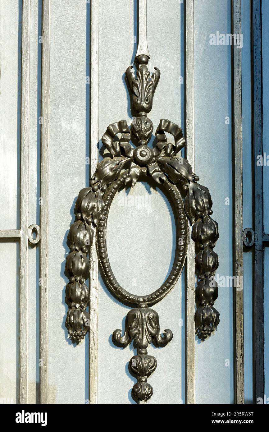 France, Meurthe et Moselle, Nancy, detail of the ironwork made of ...