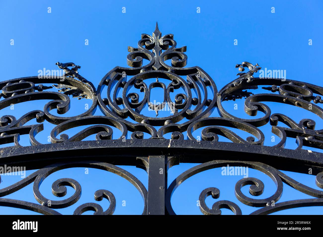 France, Meurthe et Moselle, Nancy, detail of the ironwork made of ...