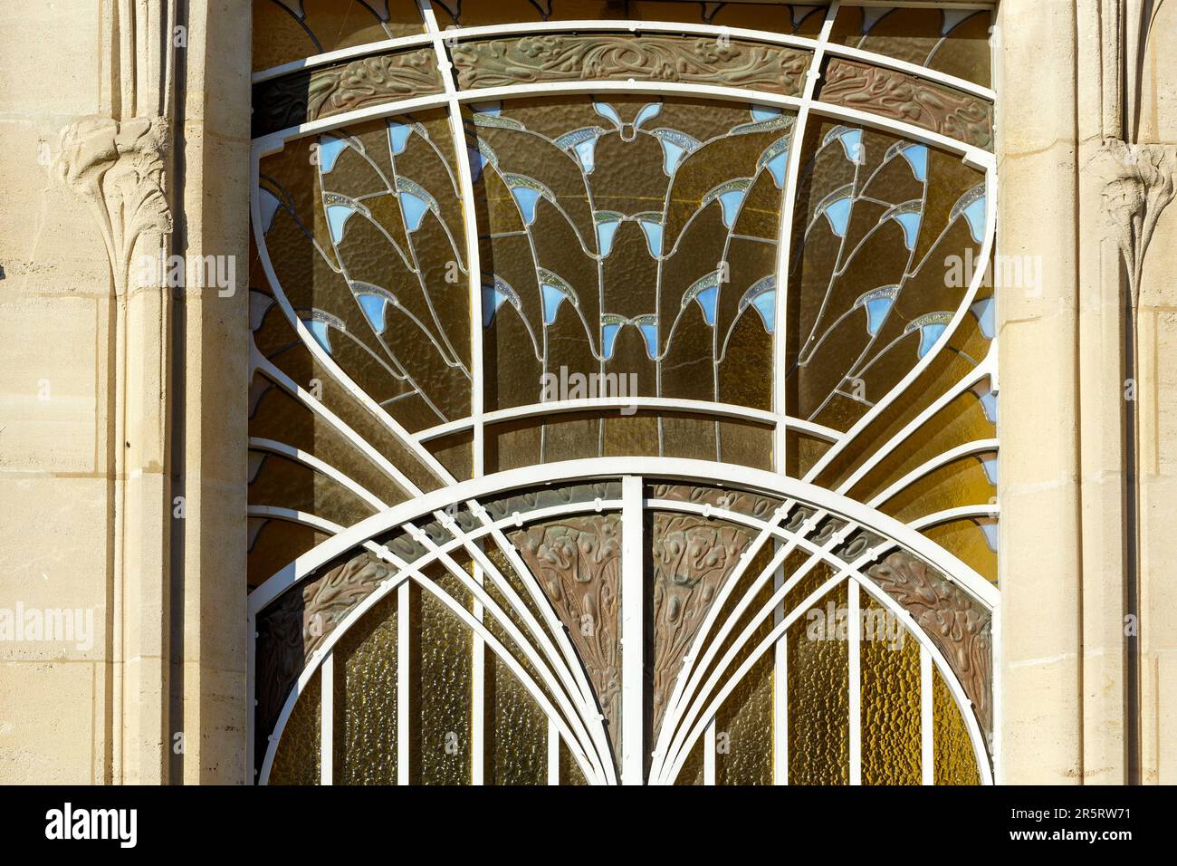 France, Meurthe et Moselle, Nancy, doorway of the Maison Weissenburger ...