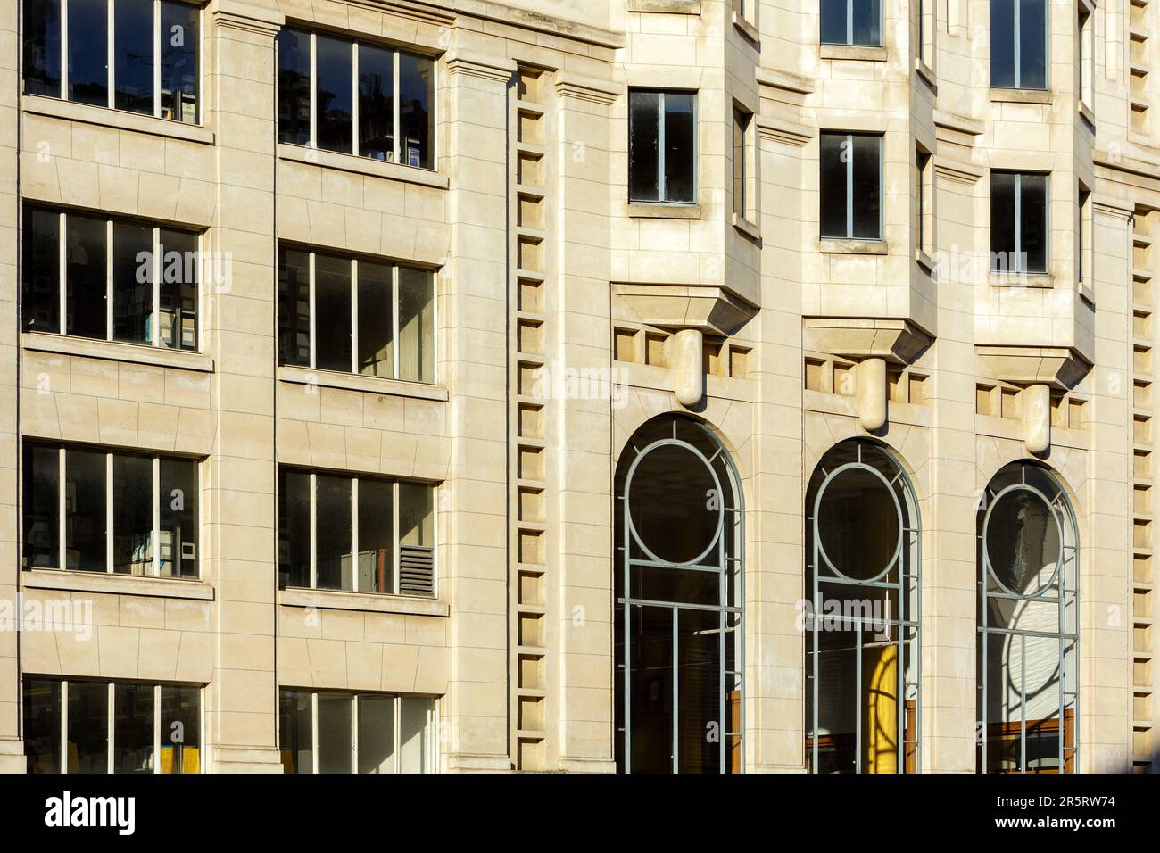 France, Meurthe et Moselle, Nancy, facade of the Bibliotheque ...