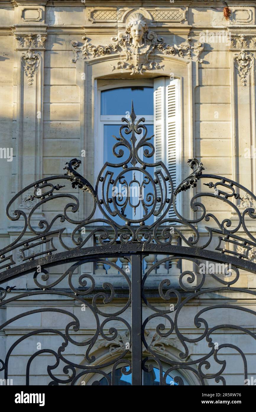 France, Meurthe et Moselle, Nancy, detail of the ironwork made of ...