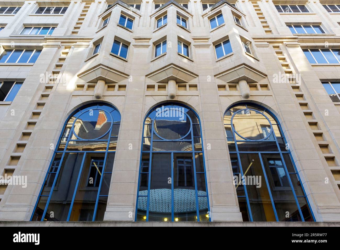 France, Meurthe et Moselle, Nancy, facade of the Bibliotheque ...
