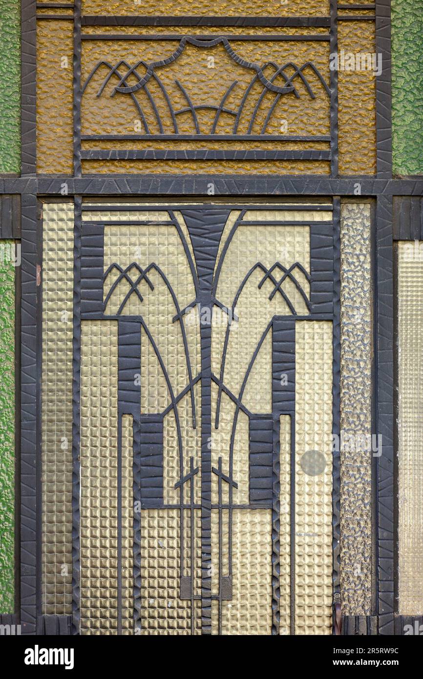 France, Meurthe et Moselle, Nancy, doorway of an apartment building in ...
