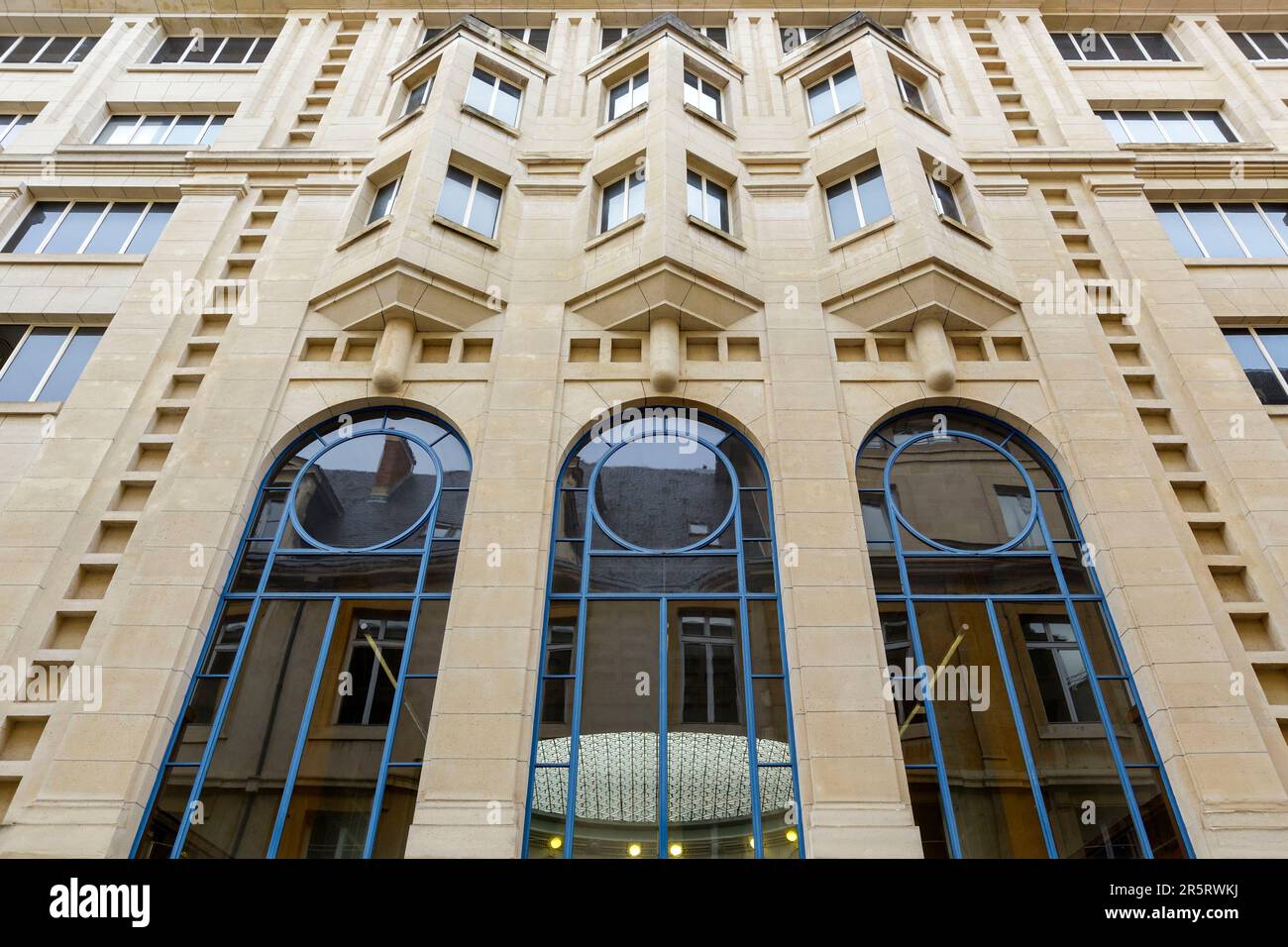 France, Meurthe et Moselle, Nancy, facade of the Bibliotheque ...