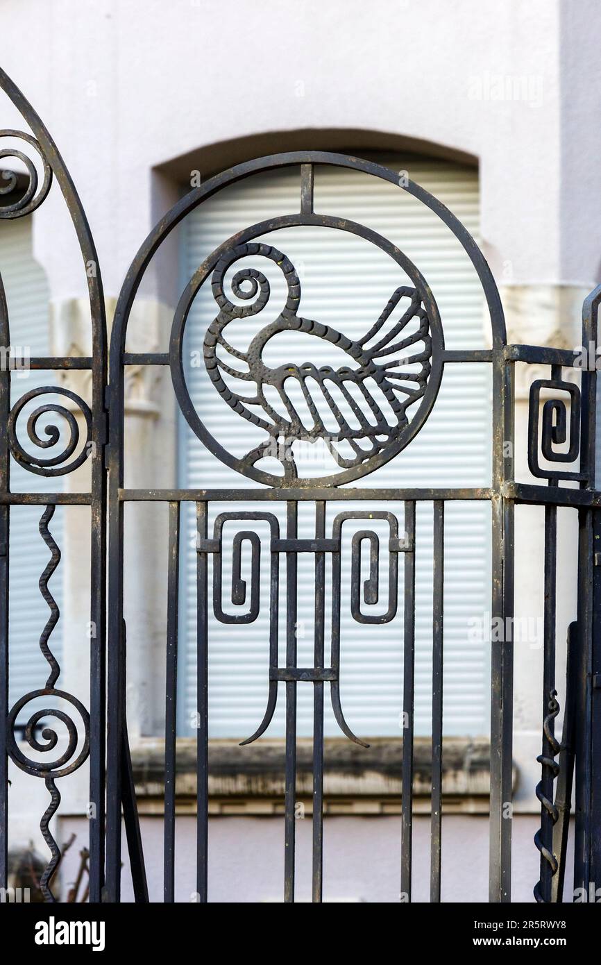 Art Deco Forged Iron Work Art Deco Wrought Iron Cloakroom