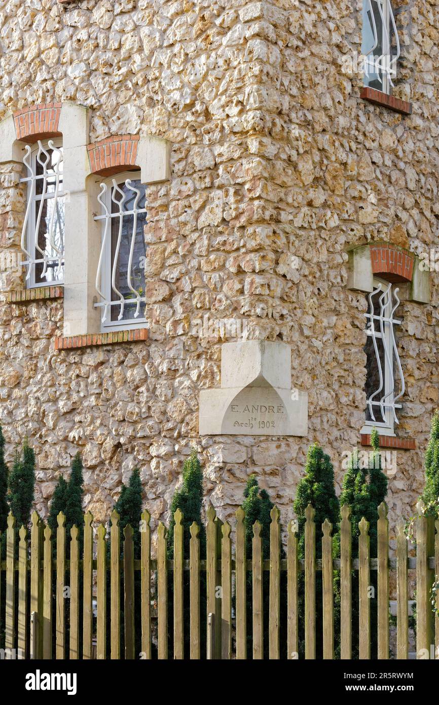 France, Meurthe et Moselle, Nancy, villa Les Roches in Art Nouveau style built between 1902 and ...