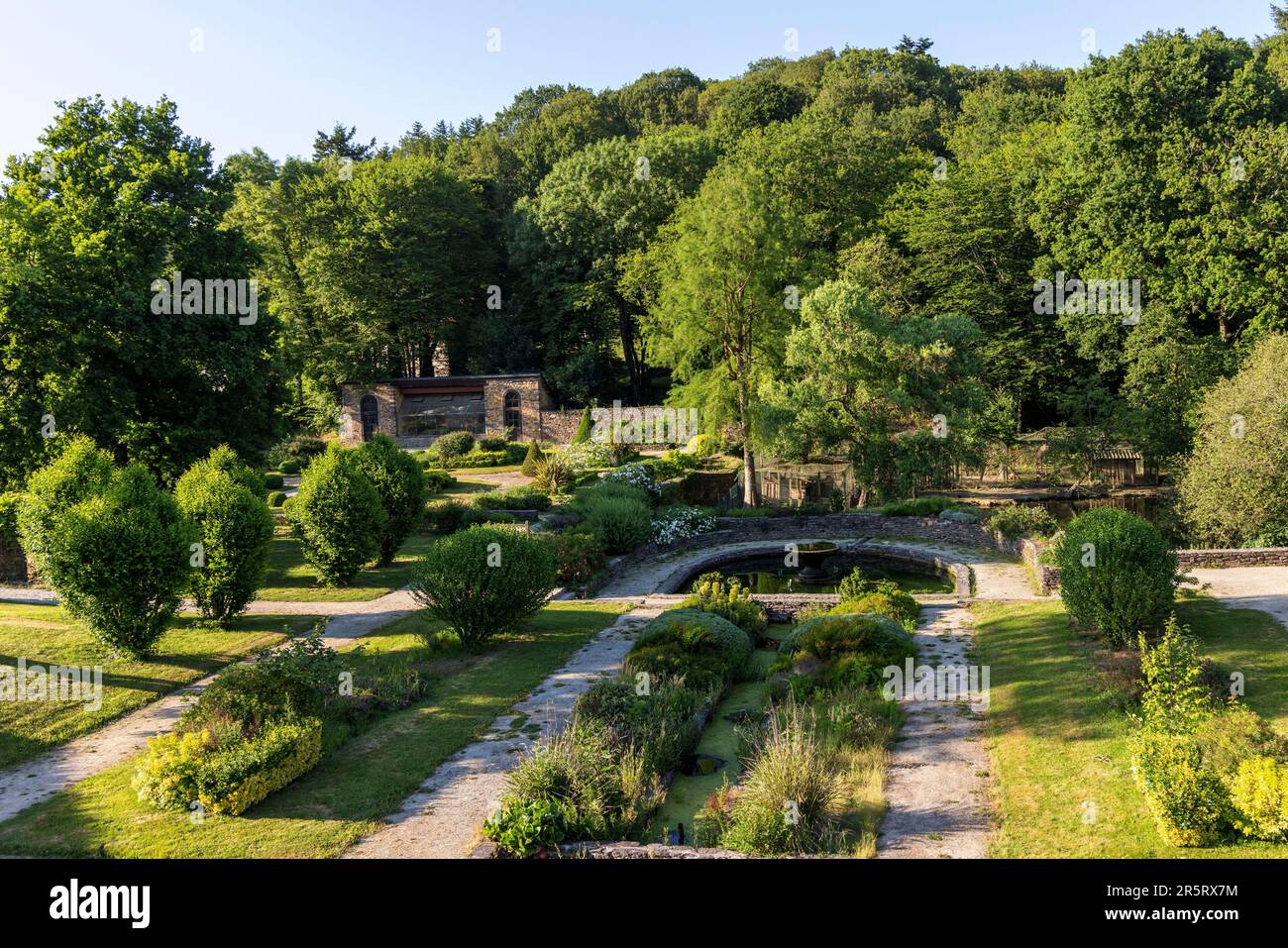 France, Morbihan, Saint-Malo-de-Beignon, the garden of Eveques in ...