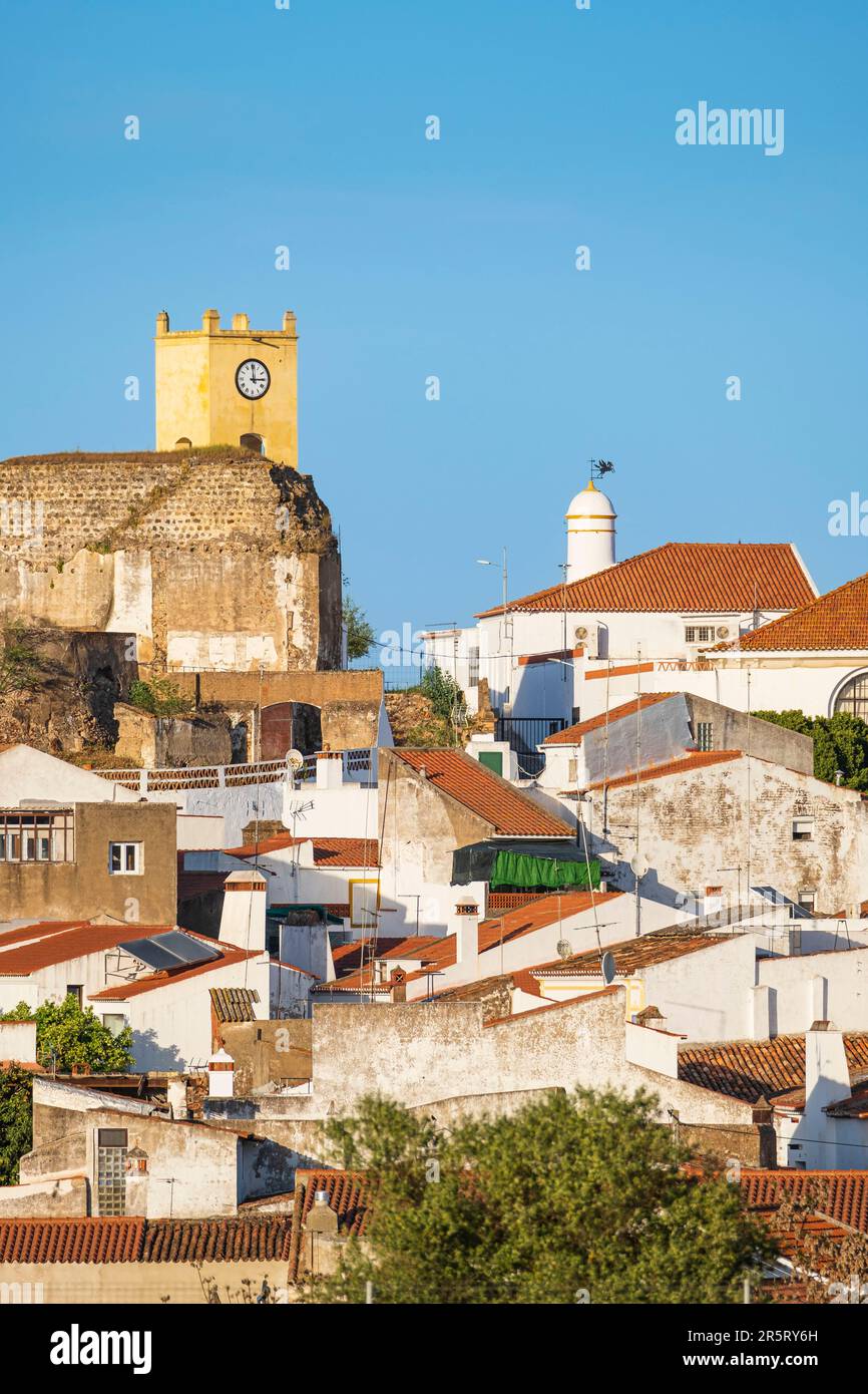 Portugal, Alentejo region, Moura, the Torre do Relogio (Clock Tower ...