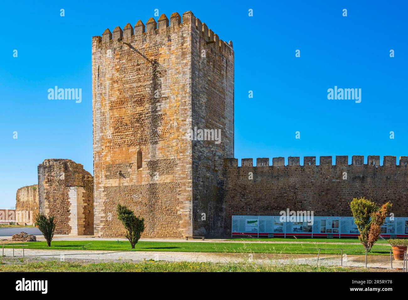 Portugal, Alentejo region, Moura, remains of the medieval castle ...
