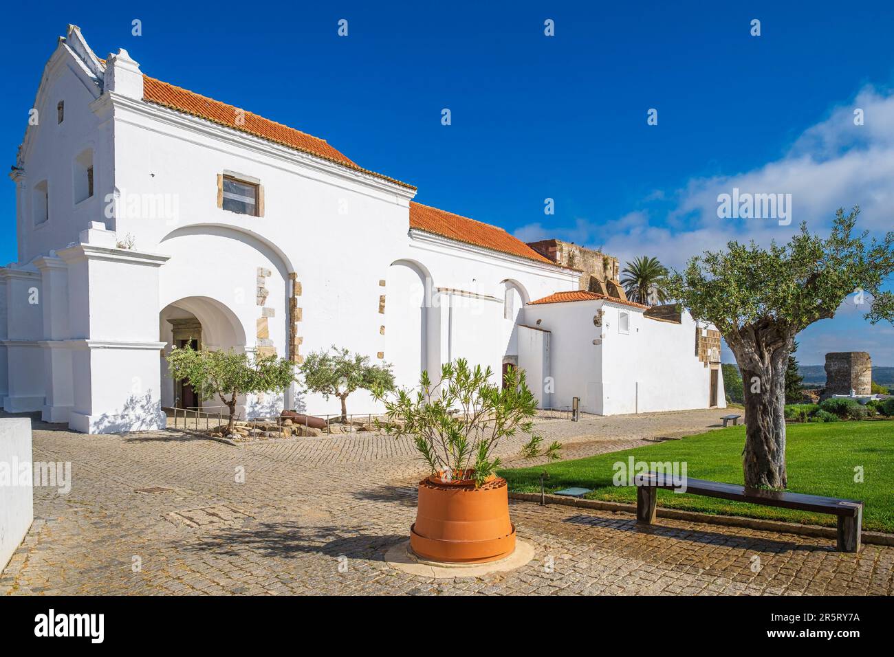 Portugal, Alentejo region, Moura, remains of the medieval castle ...