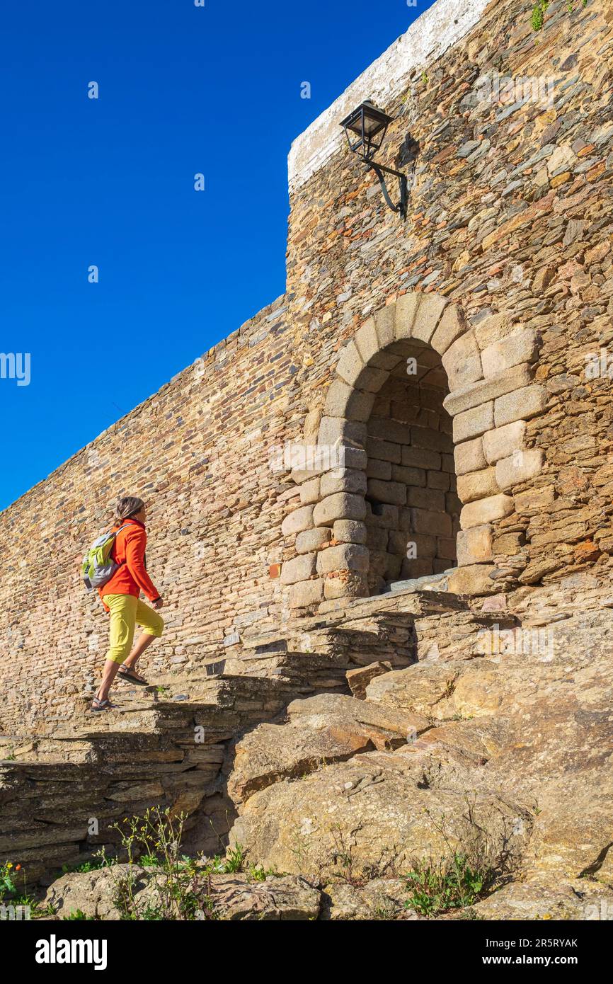 Portugal, Alentejo region, the perched fortified village of Monsaraz ...