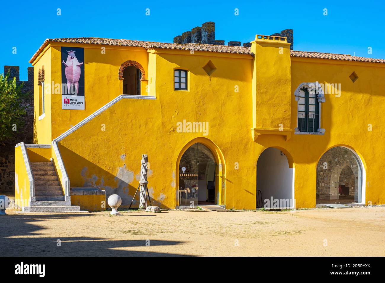 Portugal, Alentejo region, Beja, the Governor's House in the walls of ...