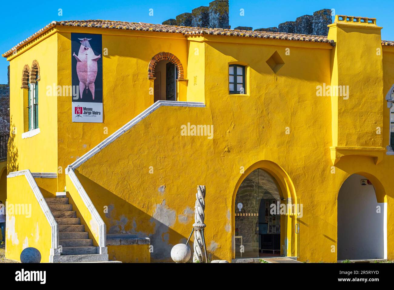 Portugal, Alentejo region, Beja, the Governor's House in the walls of ...
