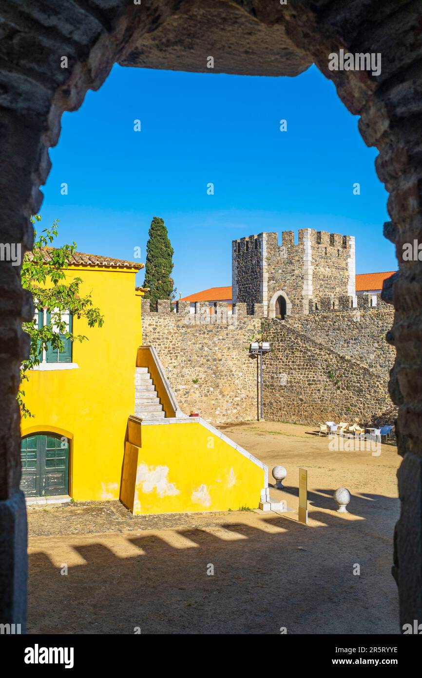 Portugal, Alentejo region, Beja, the Governor's House in the walls of ...