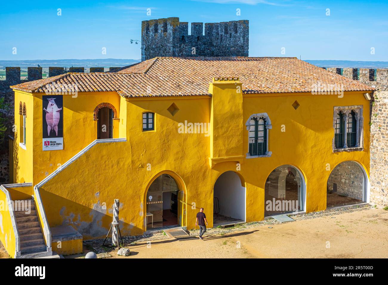 Portugal, Alentejo region, Beja, the Governor's House in the walls of ...
