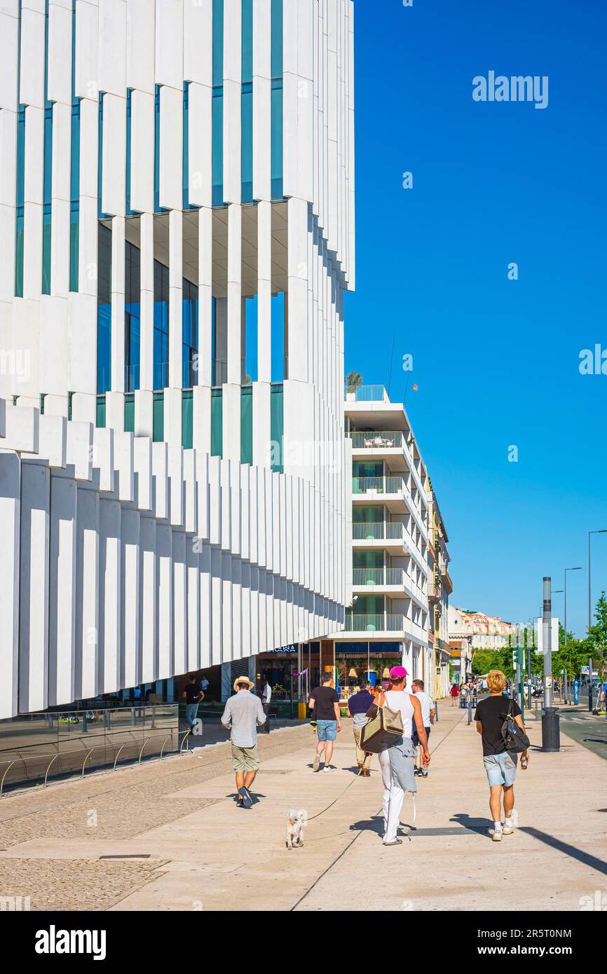 Portugal, Lisbon, Santos district, headquarters of EDP (Electricity of ...