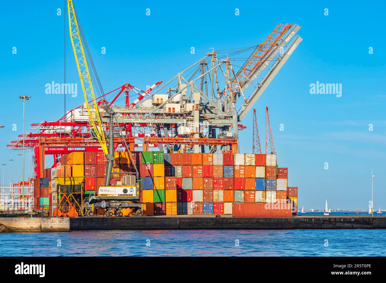 Portugal, Lisbon, Alcantara district, Docks of Alcantara Stock Photo ...