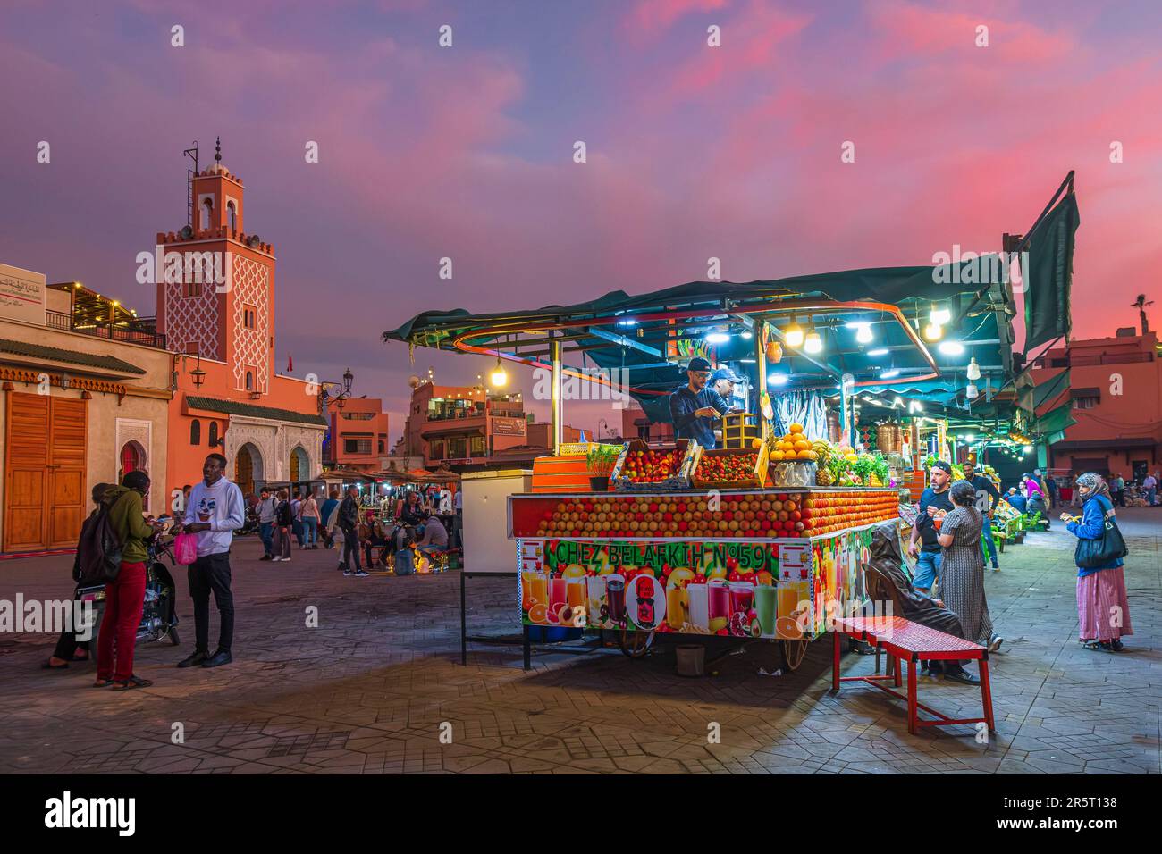 Morocco, Marrakesh, imperial city, the medina (UNESCO World Heritage ...