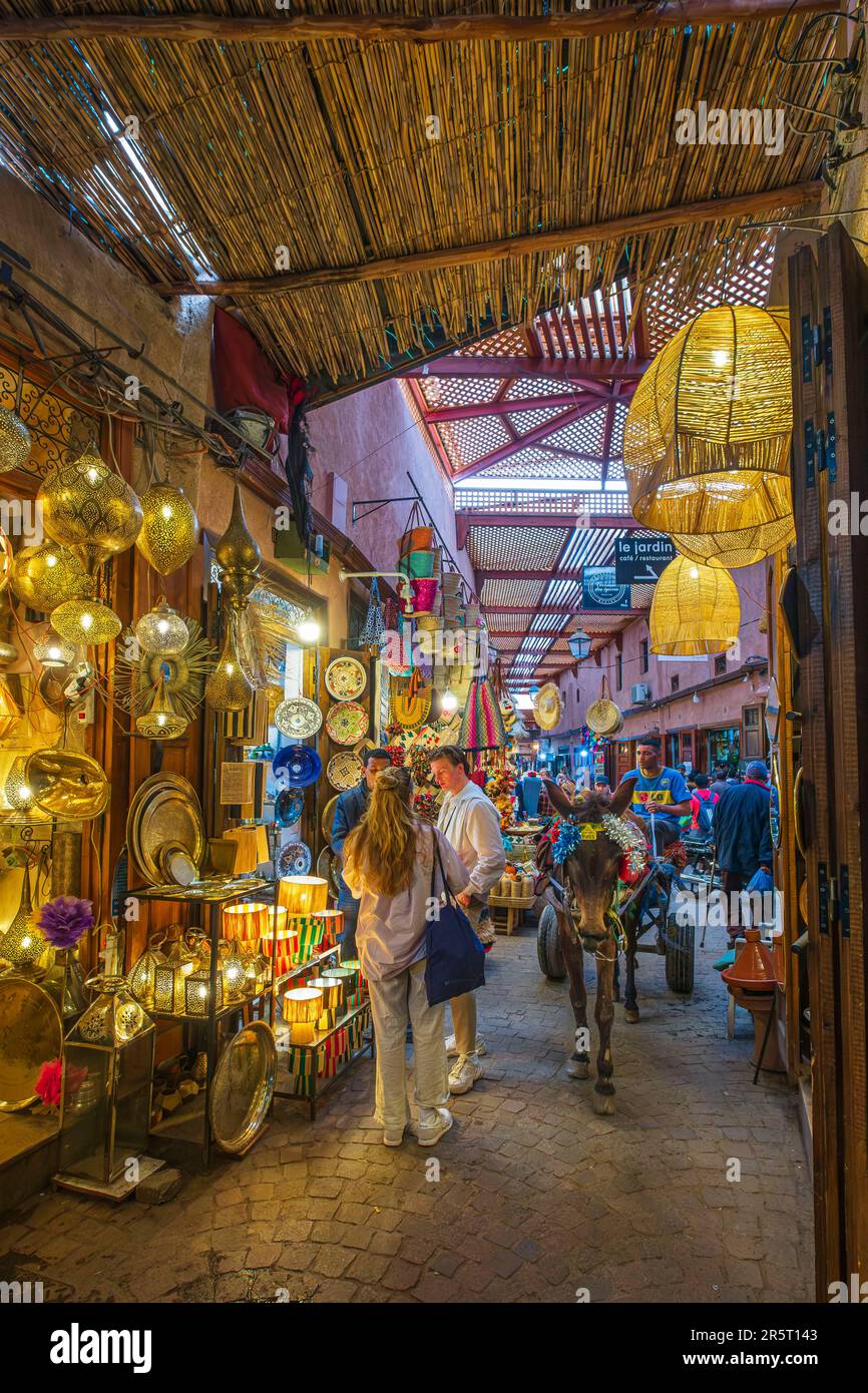 Morocco, Marrakesh, imperial city, the medina (UNESCO World Heritage ...